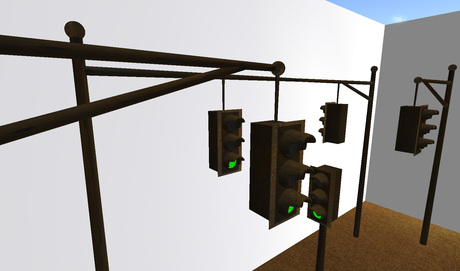 Second Life Marketplace - Scripted Street Traffic Lights (Boxed)